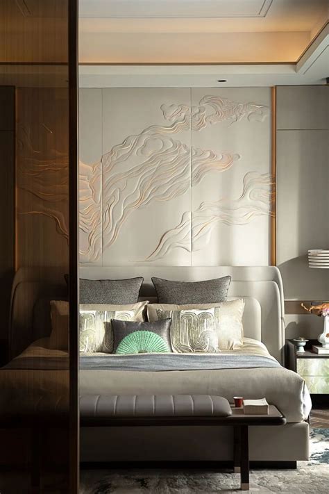 赛瑞迪普新作 天津绿城水西云庐两套叠拼样板间 False ceiling Bedroom Ceiling
