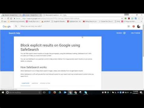 Time To Talk Tech Want To Block Explicit Content In A Google Search
