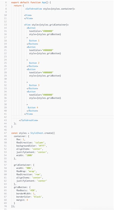 Help With Grid Layout Please R Reactnative