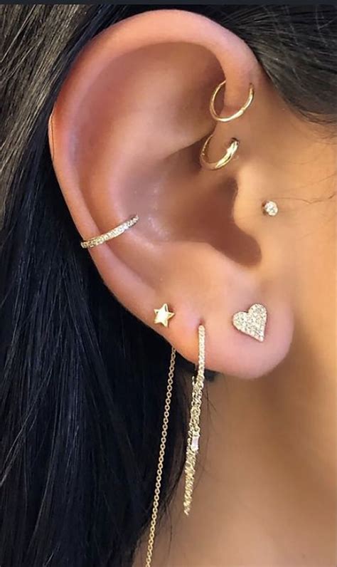 Pin By Irune ☾ On Fashion Cool Ear Piercings Ear Piercings Conch Earings Piercings