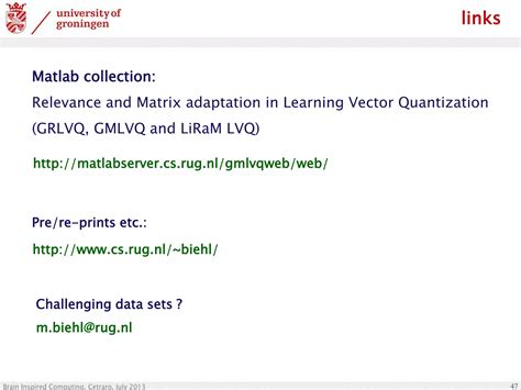 2013 Prototype Based Learning And Adaptive Distances For Classification Ppsx