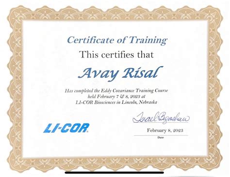 Avay Risal Phd On Linkedin Training Eddycovarience Licor