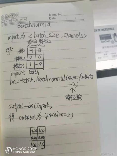 Pytorch的batchnorm1d到底是如何计算的？手绘可视化解释pytorch Bn1d Csdn博客