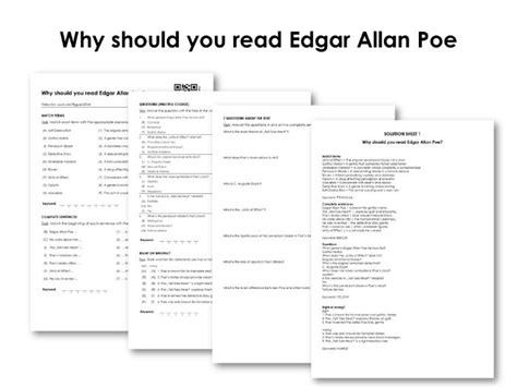 Why Should You Read Edgar Allan Poe Teaching Resources