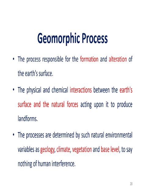 Geomorphic Process Pdf