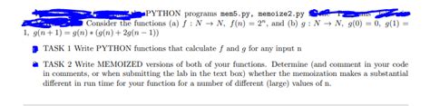 Solved Consider The Functions A F NN F N N And B Chegg