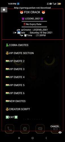 Vip Emotes Value Works On Lets Go Emote LUA Scripts GameGuardian
