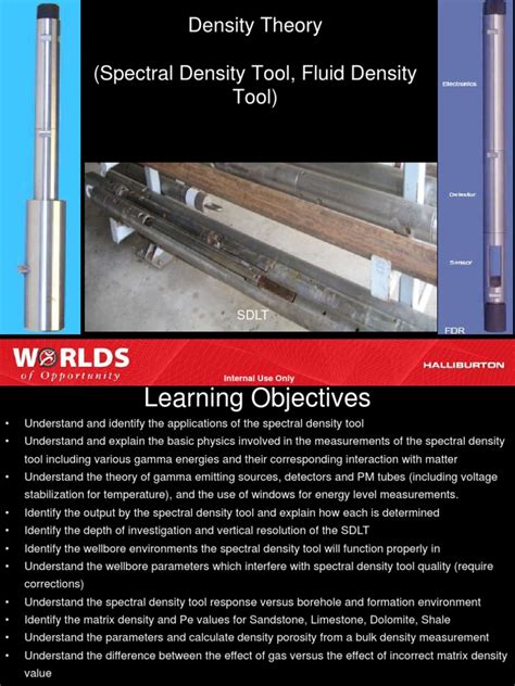Density Theory Spectral Density Tool Fluid Density Tool Internal