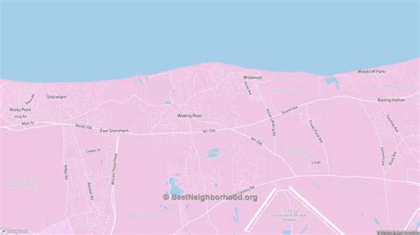 Wading River Ny Political Map Democrat And Republican Areas In Wading