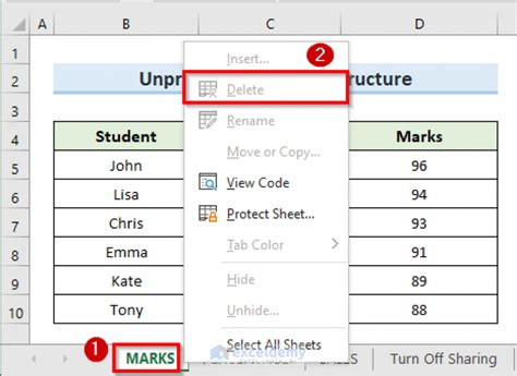 Fixed Delete Sheet Not Working In Excel 2 Solutions Exceldemy