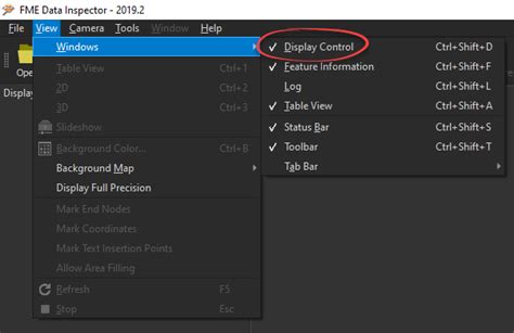 How Do I Display The Display Control In FME Data Inspector Community