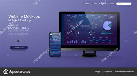 Page Design Templates For Data Analysismanagement Stock Vector By