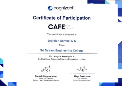 Jedidiah Samuel Ds On Linkedin Cognizantopportunity Springboot