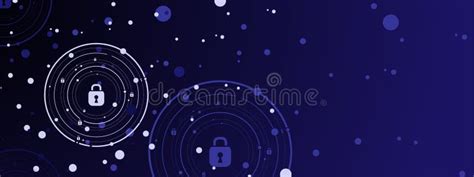 Global Network Security On The White Stock Vector Illustration Of