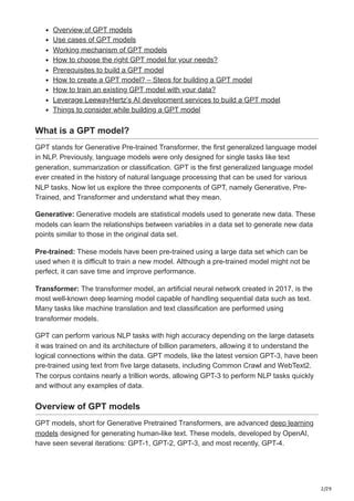 Leewayhertz Com How To Build A GPT Model 1 Pdf