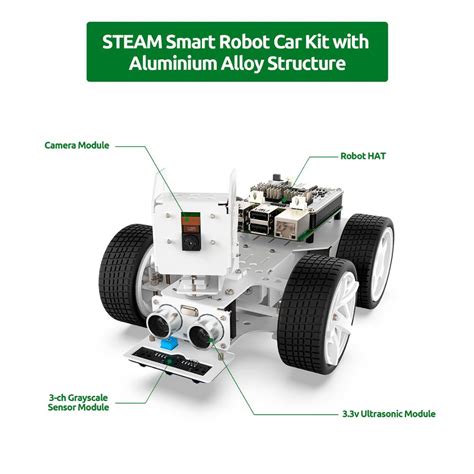 Sunfounder Raspberry Pi Smart Video Robot Car Kitsupport Ezblock Visu Pfdeal