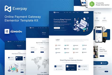 Everpay Online Payment Gateway And Fintech Elementor Template Kit