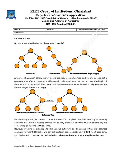 Red Black Tree 1 Pdf Algorithms And Data Structures Algorithms
