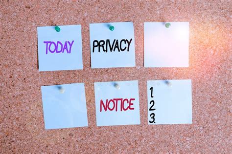 Writing Note Showing Privacy Notice Business Photo Showcasing Fulfils A Legal Requirement To
