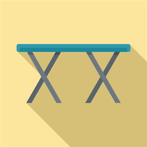 Premium Vector Folding Metal Table Icon Flat Illustration Of Folding
