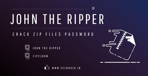 Crack Zip Files Password Using John The Ripper Secnhack
