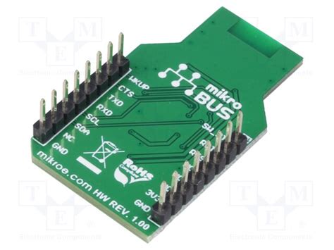 click board bluetooth i2c uart rn4678 mikrobus connector teval elektroonika