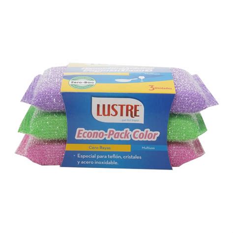 Esponja Econopack Colores Lustre X 3 Uds Supermaxi
