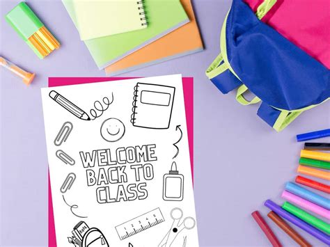 Free Printable Back To School Coloring Pages