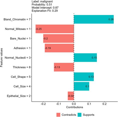 feature effects on neural network nnet model prediction for the
