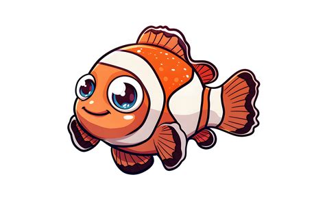 Cute Kawaii Clownfish Sublimation Design Graphic By Forhadx5 · Creative