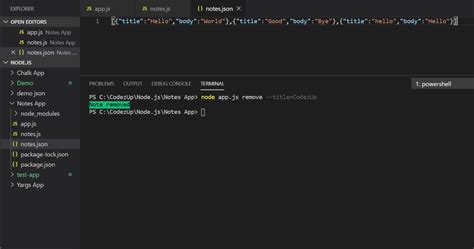 Remove Note In Notes Application Nodejs Codez Up
