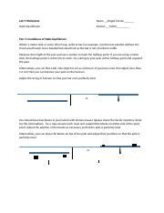 Lab Static Equilibrium Docx Lab Worksheet Name Abigail Perzan Static Equilibrium Section
