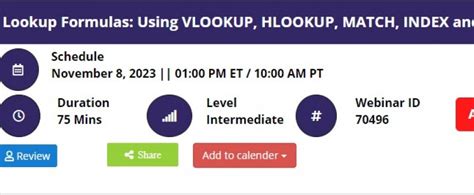 Excel Functions And Lookup Formulas Using Vlookup Hlookup Match Index And More Nov 2023
