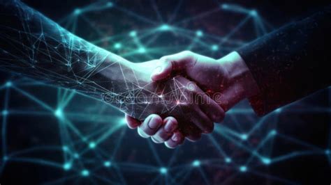 A Secure Handshake Symbolizing The Establishment Of Trusted Access Protocols Created With