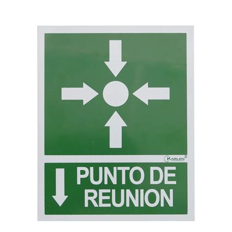 Señal Punto De Reunión 30x45cm Karlen Punto De Reunión Walmart En Línea