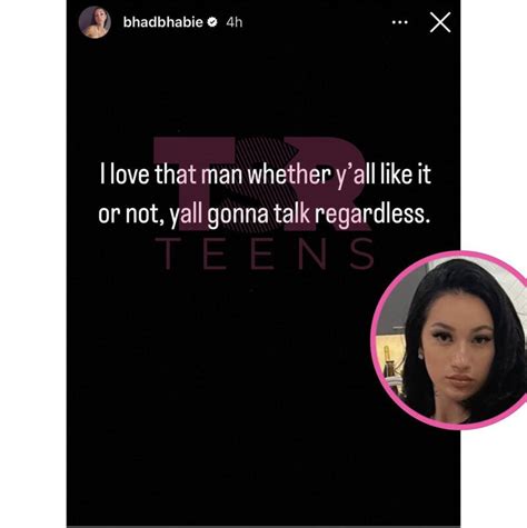 Bhad Bhabie The Transracial Biracial With A New Man And Tattoo Lipstick
