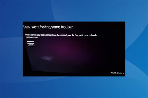 RDK Xfinity Error Code Solved