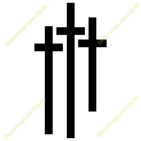 Three Crosses Clip Art Black And White
