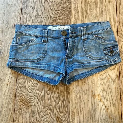 Micro Jean Shorts Cool Pockets Size 4 Depop