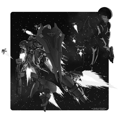 Jeff Sorley Char Aznable Sazabi Chars Counterattack Gundam Ink