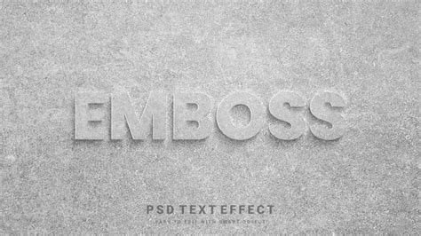 premium psd emboss text effect