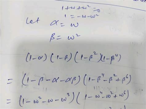 If Alpha Beta Are Non Real Cube Roots Of Unity Then Alpha Beta Left