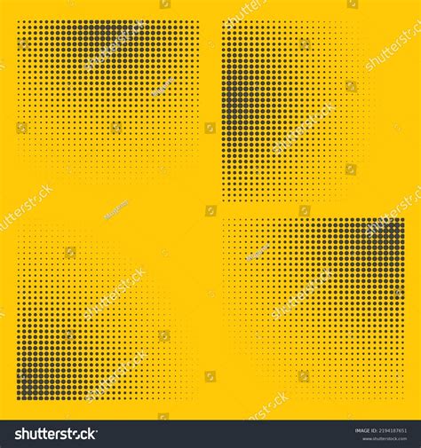 Set Halftone Dots Curved Gradient Pattern Stock Vector Royalty Free 2194187651 Shutterstock