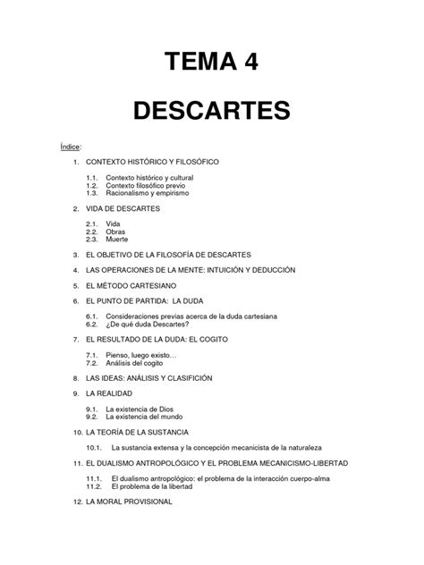 apuntes descartes 1 descargar gratis pdf empirismo racionalismo