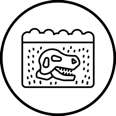 Fossils Vector Icon Style 22240437 Vector Art At Vecteezy