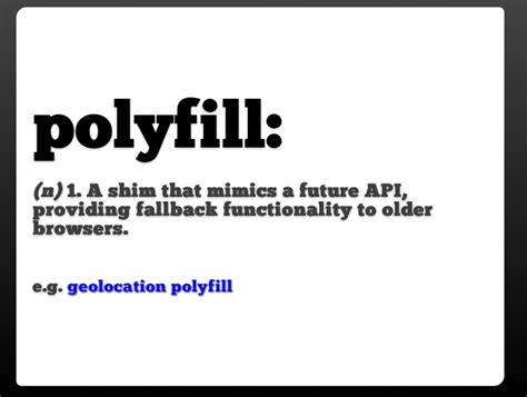 Github Jspolyfillpolyfills Improve Your Js Workflow While You Still Provide Support For