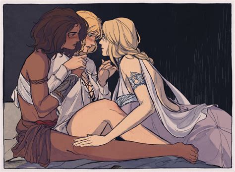 Rule 34 3girls Barefoot Blonde Hair Blush Bracers Brown Hair Brush2h Dark Skinned Female Dark