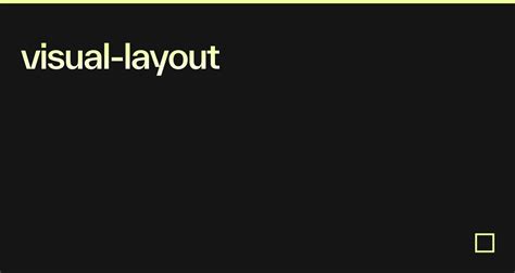Visual Layout Codesandbox