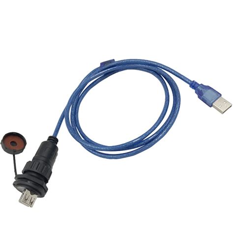 Hot Sale 24AWG Front Panel Mount Micro USB Connector With Cable Micro USB Connector And Panel