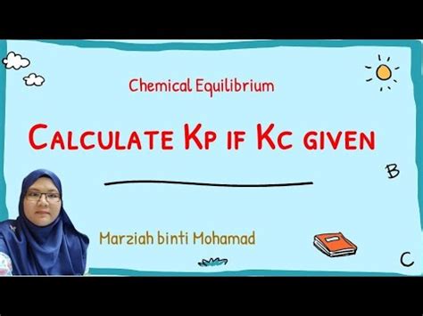 Calculate Kp If Kc Given YouTube